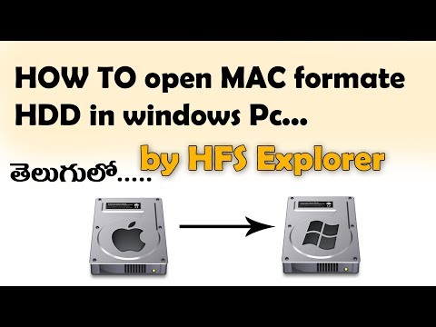 How to open Mac hard drive in windows 10