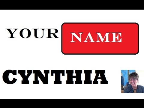 Cynthia 1st. Name Meanings 🎥 Neimology Science ®#cynthia
