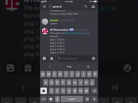 Discord Bot talking to WTI PDI via an API