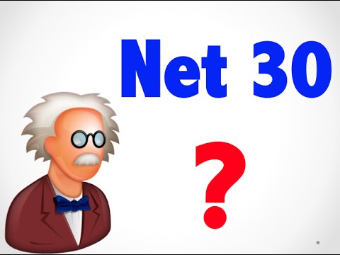 What is Net 30 ? - Wholesale terms