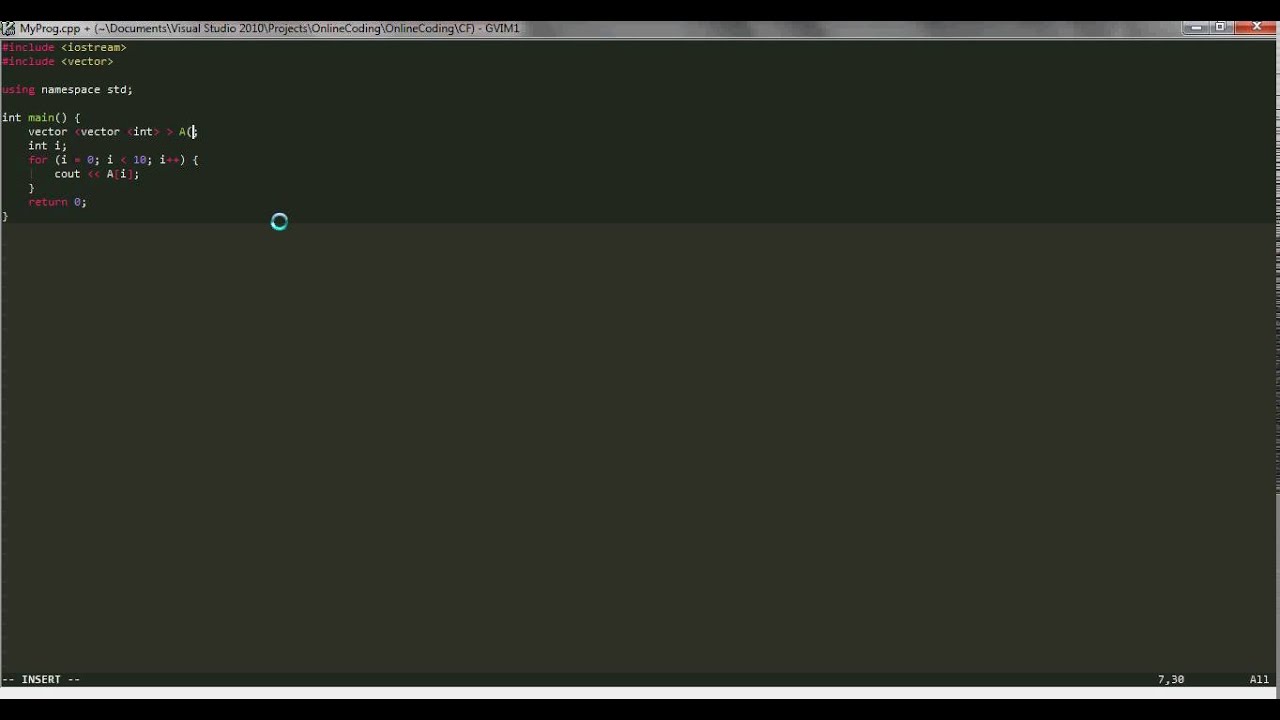 [Moving from C to C++] Tutorial 2: Initializing vectors and 2D vectors