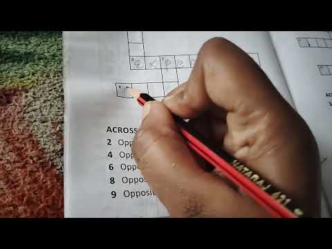 English crossword antonyms for class 1