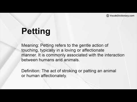 Petting Meaning