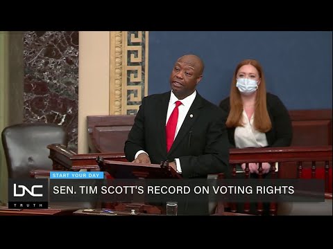 How Does Tim Scott, a Black Senate Republican, Stand on Voting Rights?