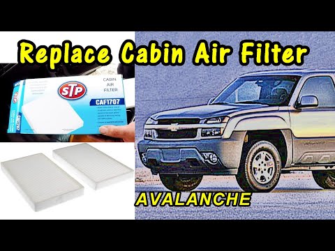 HOW TO REPLACE THE CABIN AIR FILTER Avalanche / Silverado / Yukon / Suburban / GMC Sierra / Tahoe