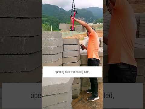 Chain-type heavy-duty stone clamp,42-inch lifting capacity 1.5 tons #crane #shorts #hoist