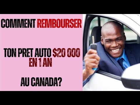 Comment rembourser 20 000$ de pret auto au canada en 1 an grace à l'accélértion bancaire-