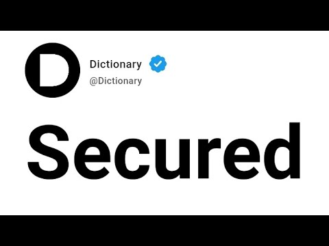 Secured Meaning In English