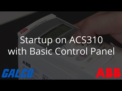 Basic Startup on ABB ACS310 General Purpose Drive with Basic Control Panel