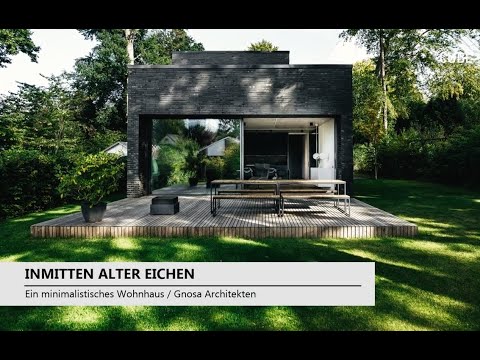 Ein minimalistisches Wohnhaus mit modernem Raumgefüge