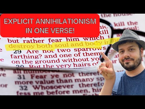 Matthew 10:28 - An Thorn In The Side Of Traditionalists