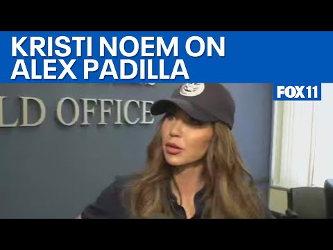 Kristi Noem speaks following Alex Padilla incident | FOX 11 LA
