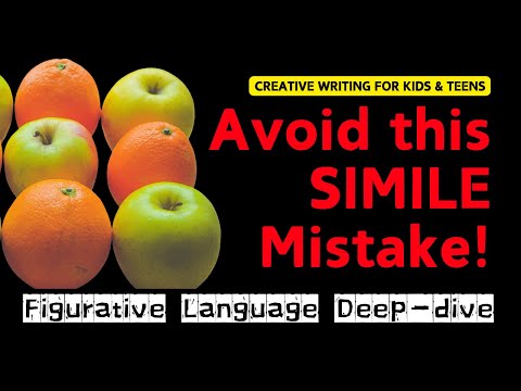 CREATIVE WRITING FOR KIDS & TEENS: Avoid This Simile Mistake #2 Literary Device Explainer Video