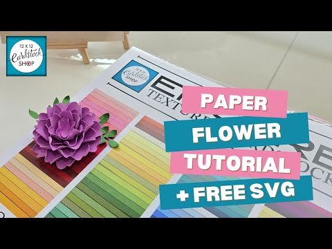 How To Make A Shaped Paper Flower + Free SVG