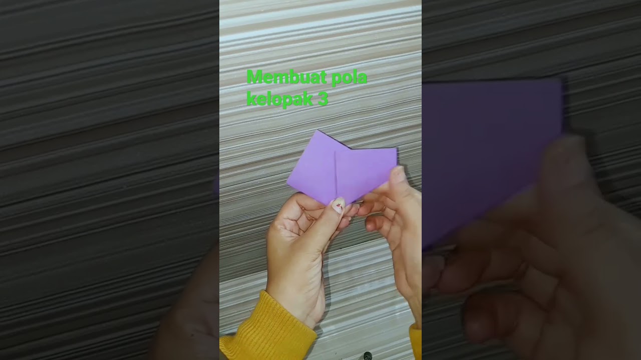 membuat pola kelopak 3 #craft #tutorial #shorts