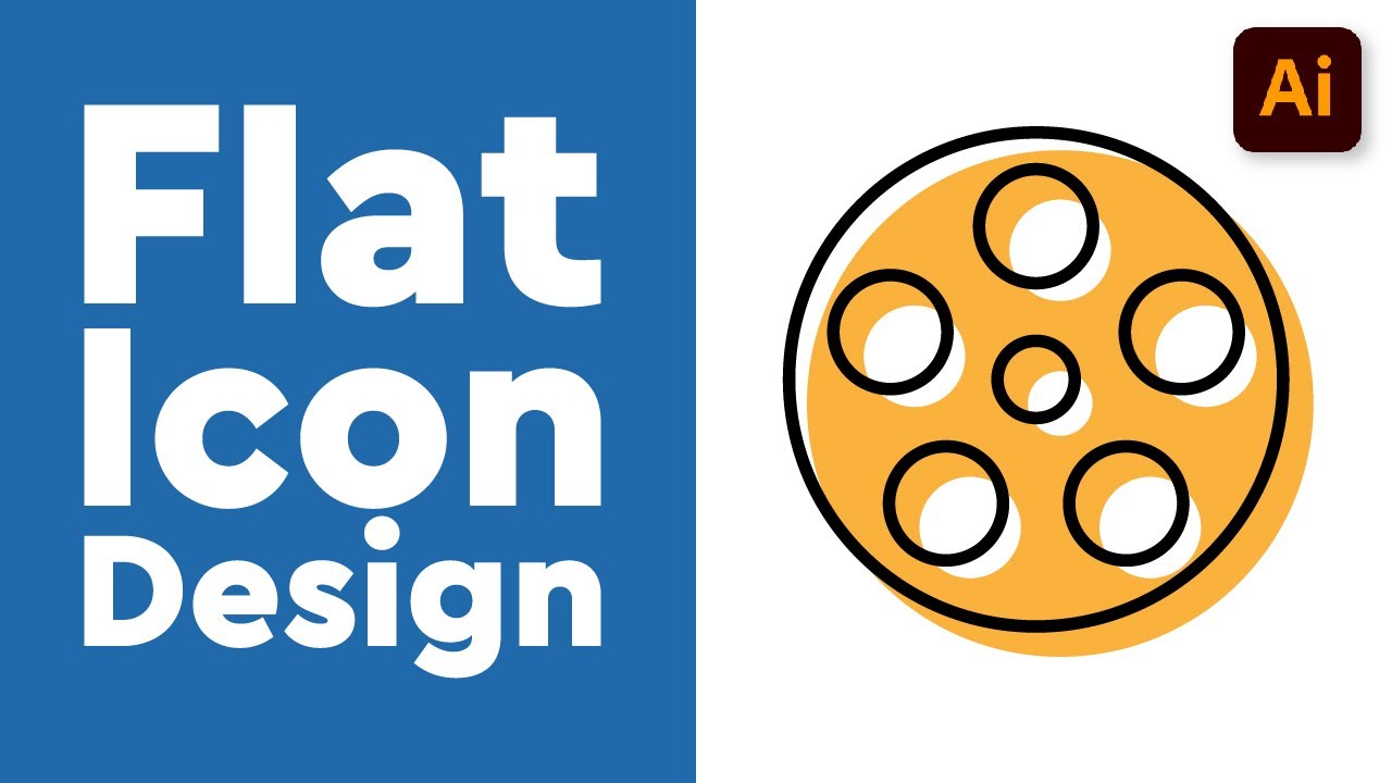 How to Flat Icon Design Illustrator Tutorial
