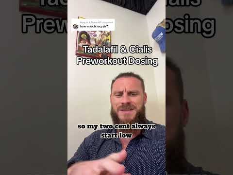 Cialis Tadalafil Pre-workout Dose