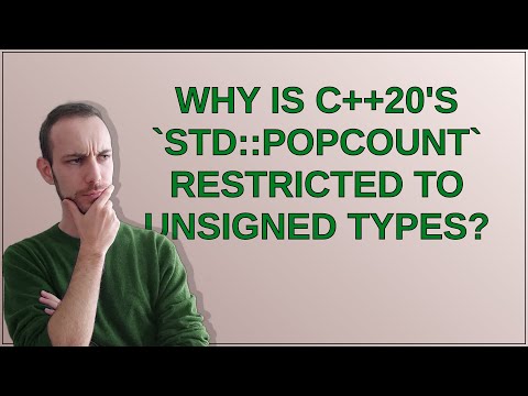 Why is C++20's std::popcount restricted to unsigned types?