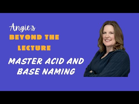 Naming Acids and Bases: Quick Review and Practice