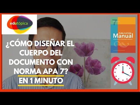EN 1 MINUTO. Cómo hacer el CUERPO del documento con NORMA APA SÉPTIMA EDICIÓN (7ma). #NormasAPA