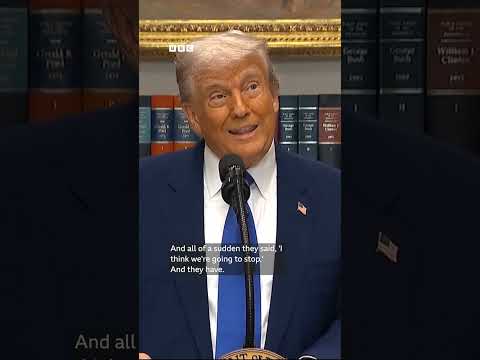 Donald Trump claims US stopped 'nuclear conflct' in India, Pakistan | BBC News India