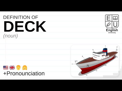 DECK meaning, definition & pronunciation | What is DECK? | How to say DECK