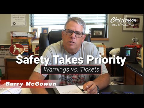 Safety Takes Priority - Warnings vs. Tickets