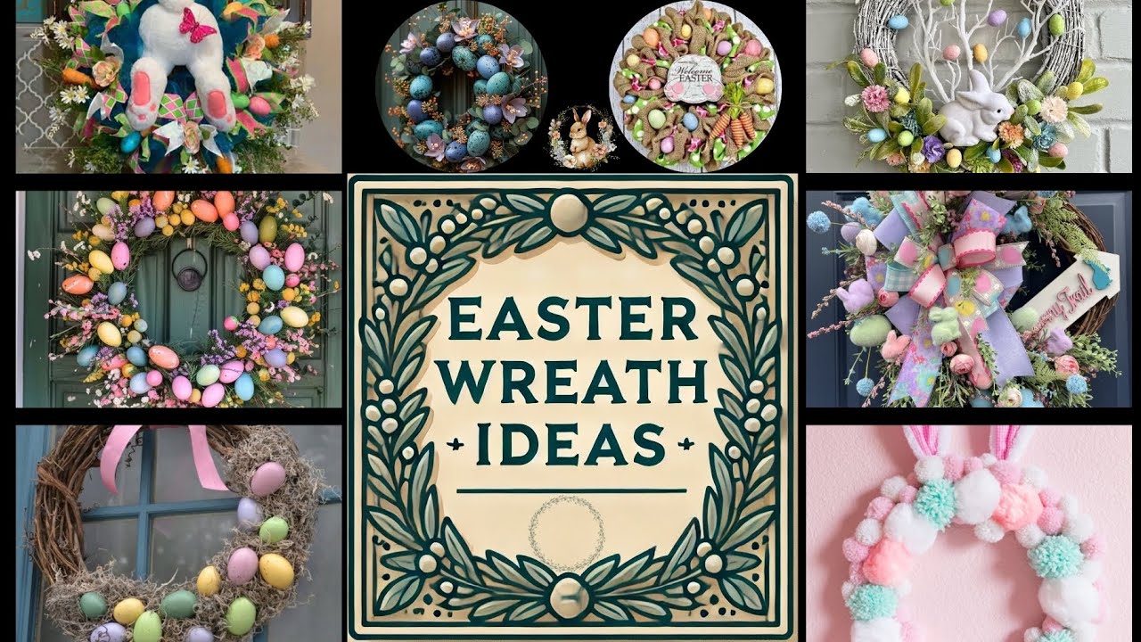 101+ DIY 2026 Easter Wreath Ideas for Festive Front Door – Dollar Tree Egg Craft Inspirations