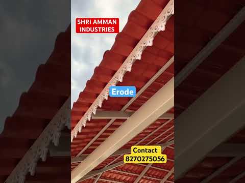UPVC Roof sheet fitting with ventilation model #civil #shortsyoutube #shortvideo #construction