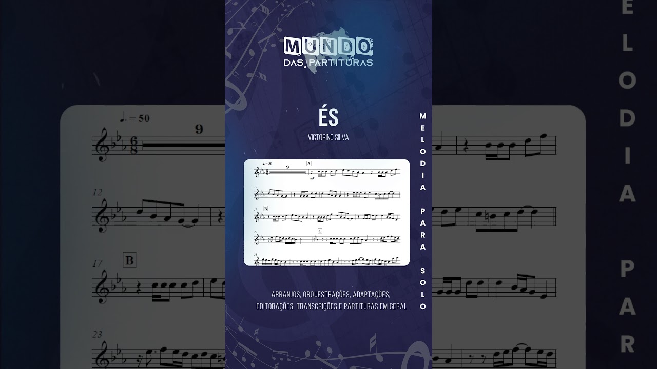 🎺 Partitura Melódica És - Victorino Silva
