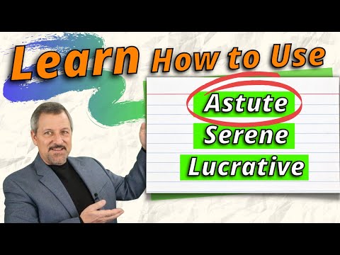 ADVANCED English Vocabulary Words Astute #shorts