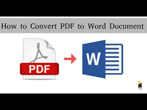 How to Convert PDF to Word Document (Hindi / Urdu )