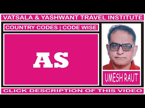 AS | COUNTRY CODES | CODE WISE
