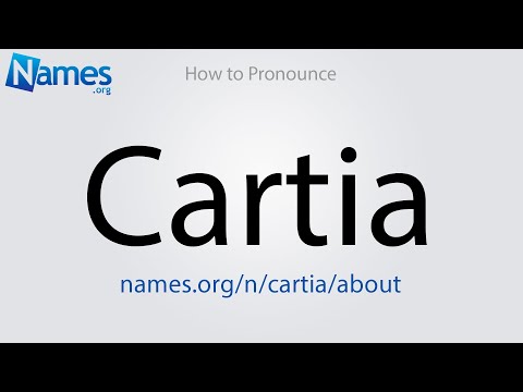 How to Pronounce Cartia