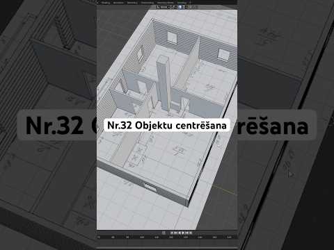 Objektu centrēšana. 3D modelēšana Nr.32 #blender3d #blender #3d #3dmodeling