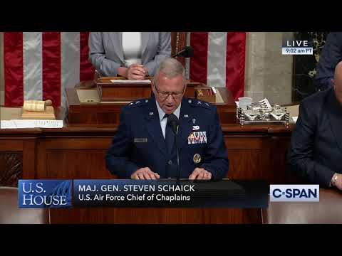 U.S. Air Force Chief of Chaplains Steven A. Schaick Gives Opening Prayer