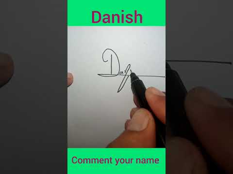 How to draw your name signature? @signature @name @guru