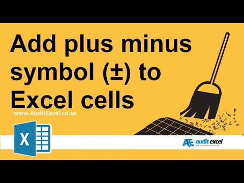 Plus Minus Symbol in Excel (±)