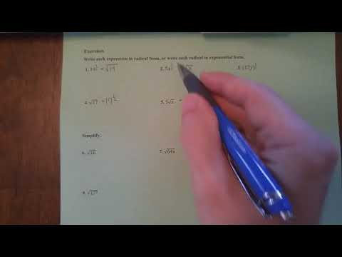 Rational Exponents! Worksheet Review!
