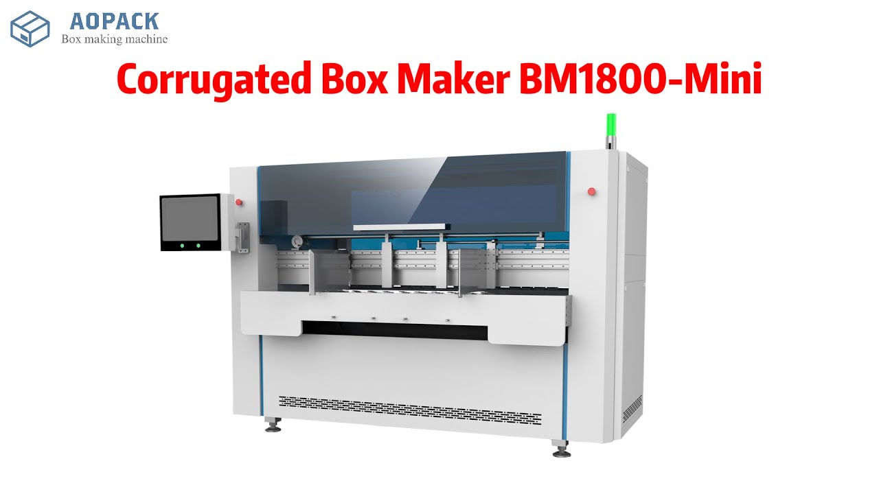 AOPACK Corrugated Box Making Machine BM1800-Mini | Box On Demand | Packaging Innovative