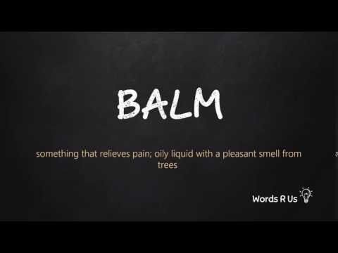 How to Pronounce BALM in American English