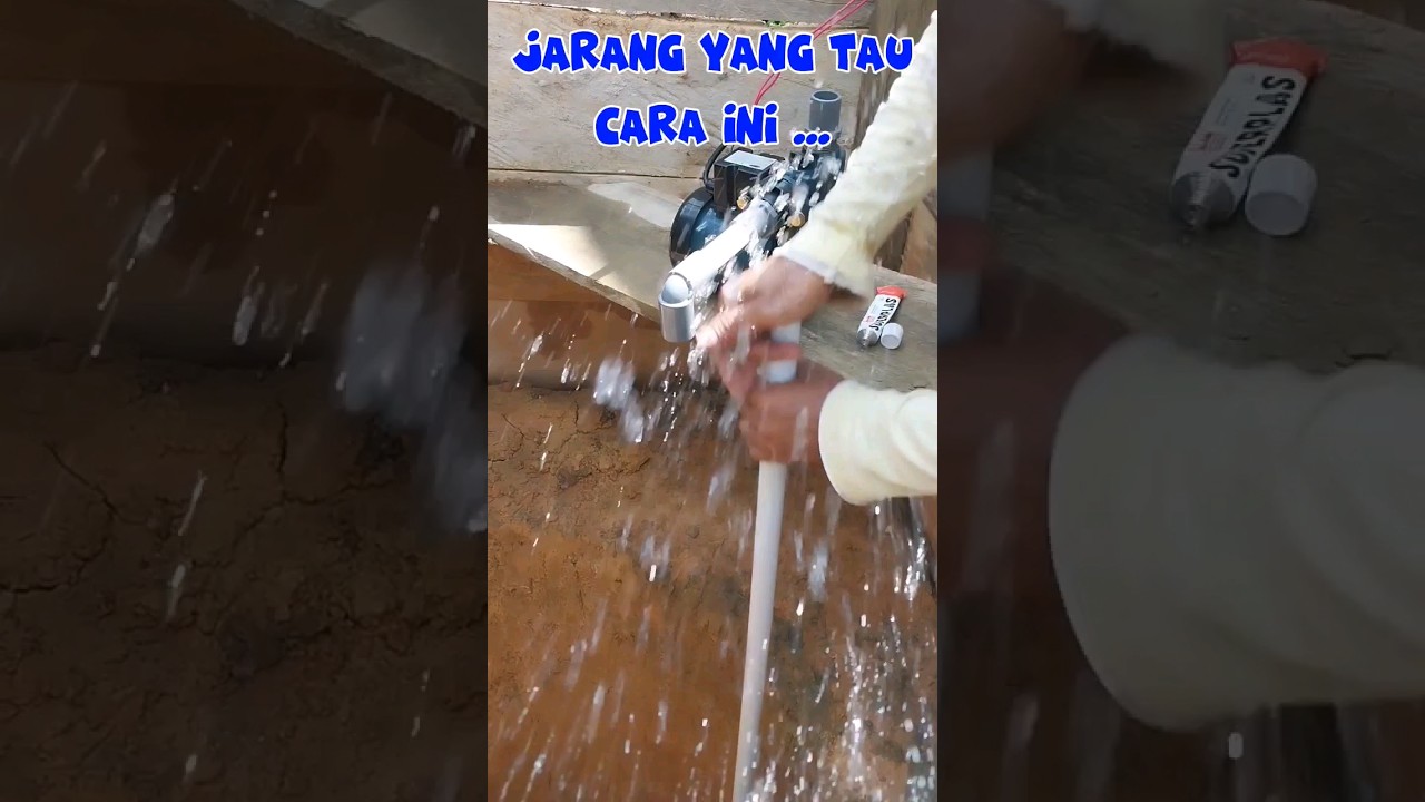 cara memasang pompa air agar tidak bocor atau berangin...!!!