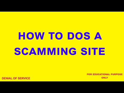 How to Perform DOS Attack on a Scamming Site | Always Appear