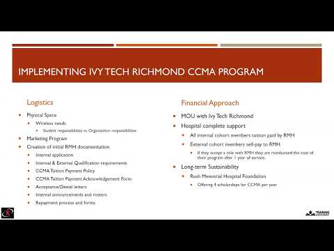 Lunch & Learn - "Developing a Certified Clinical Medical Assistant Program in a Rural CAH Setting"