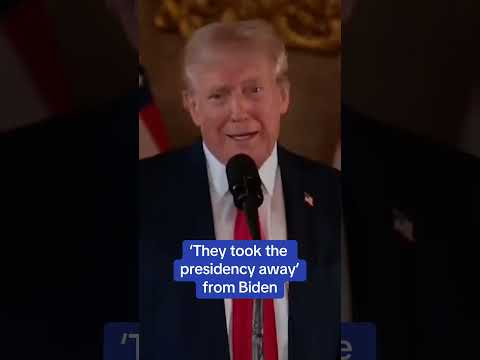 Trump claims the Democratic party ‘took the presidency away’ from Biden