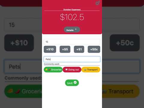 Simple Expenses - Coursera Capstone Project