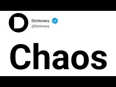 Chaos Meaning In English