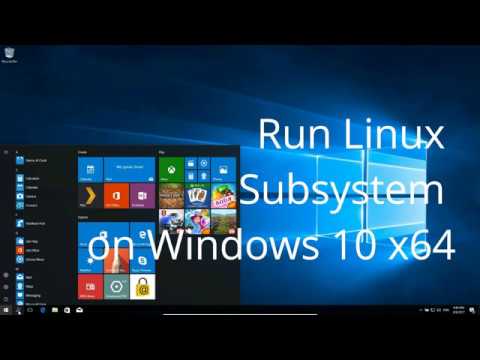 Run Linux in Windows 10