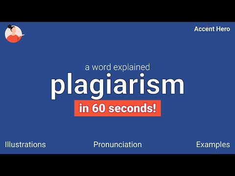 PLAGIARISM - Meaning and Pronunciation
