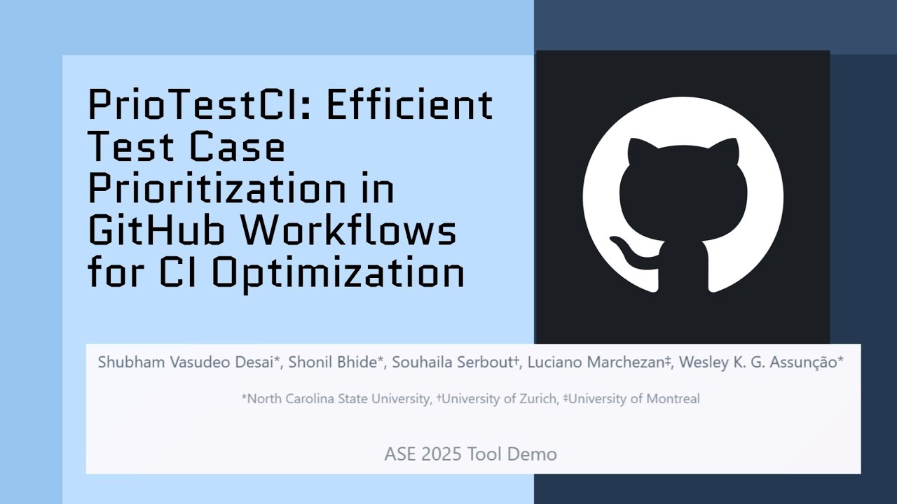 PrioTestCI: Efficient Test Case Prioritization in GitHub Workflows for CI Optimization